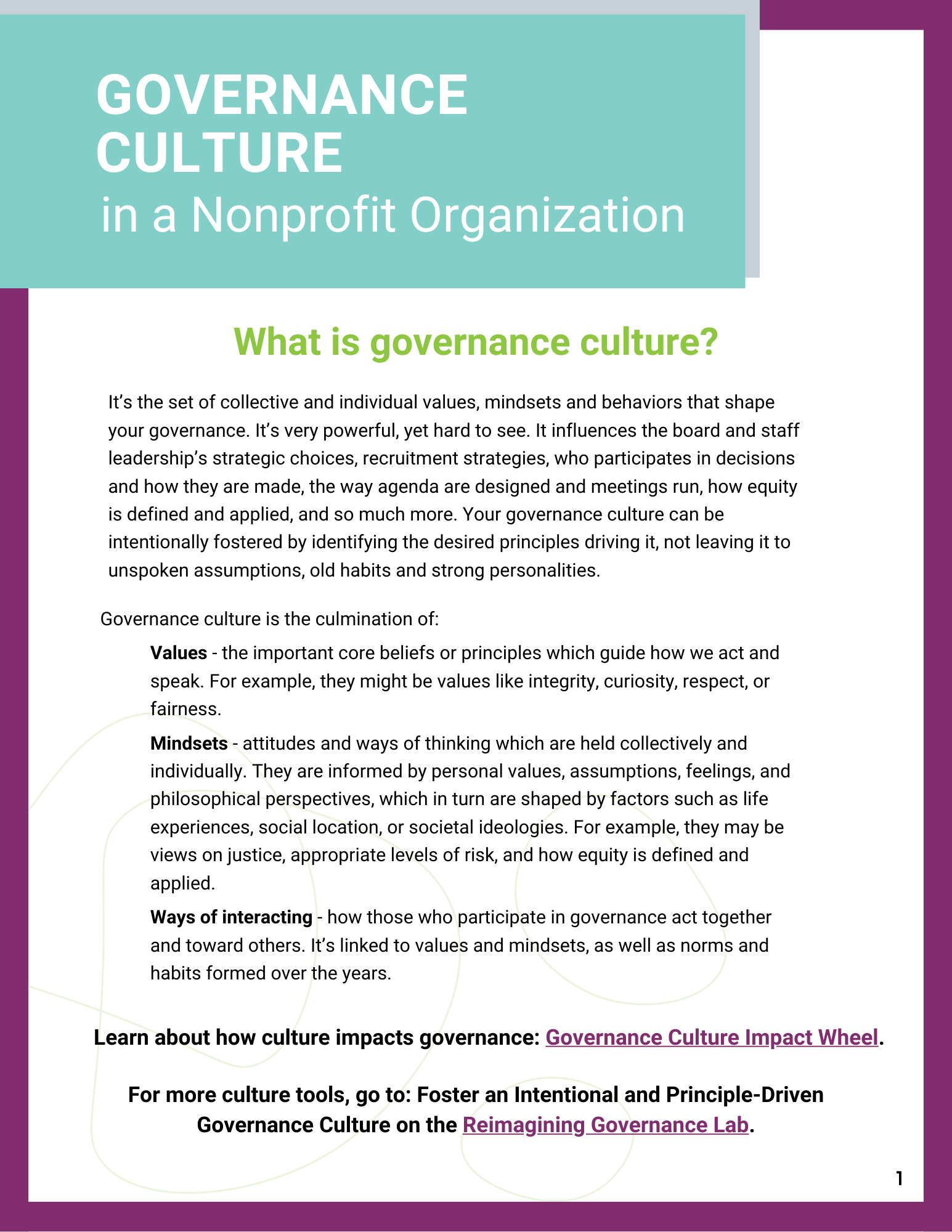 Nonprofit governance tools and resources - Ontario Nonprofit Network
